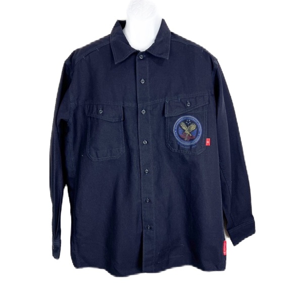 bulwark | Shirts | Bulwark Flame Resistant Iq Series Navy Blue Long ...